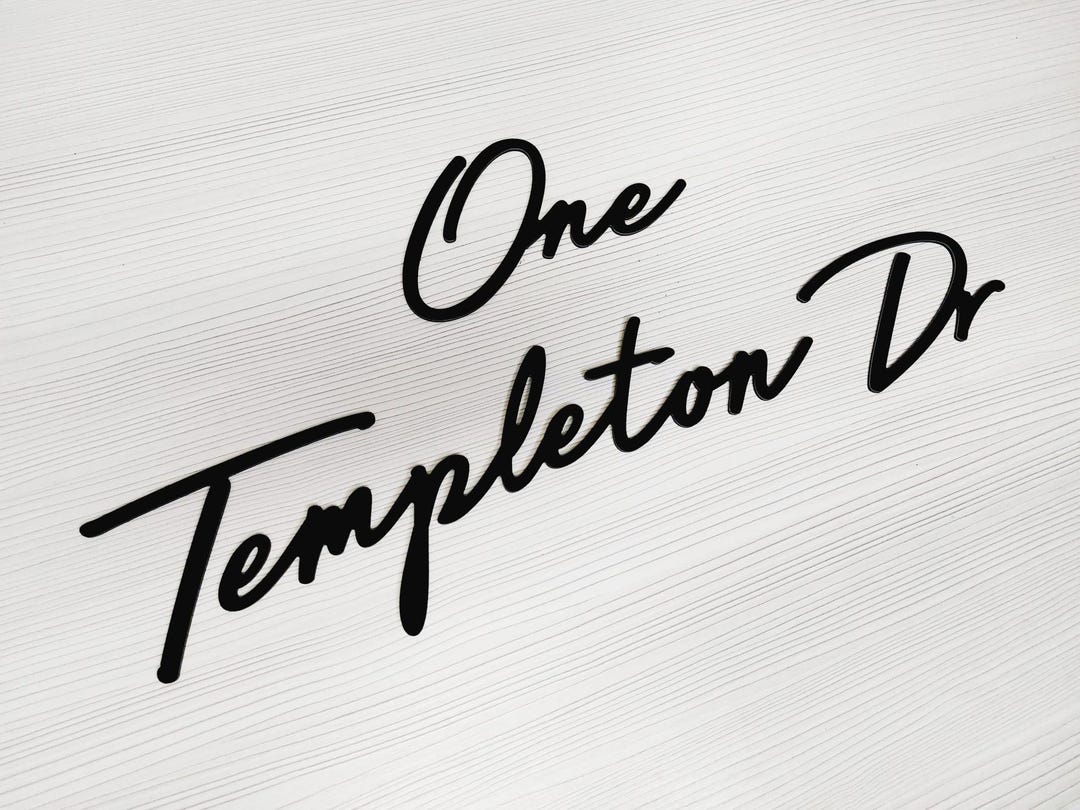 Script Address Sign ,script House Numbers, Custom House Numbers Sign ...