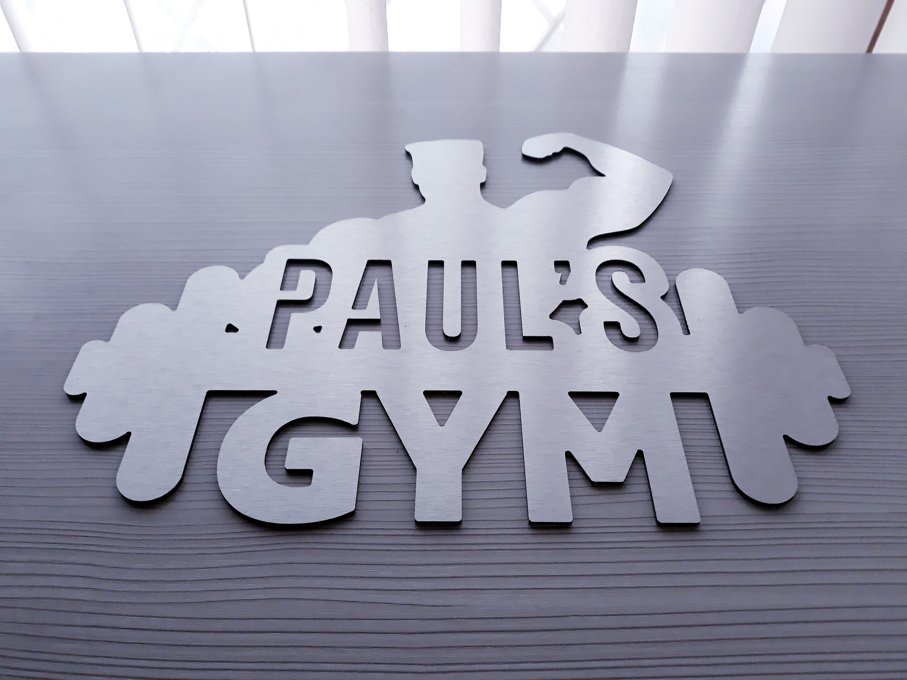 Custom Gym Signpersonalized Home Gym Signcustom Metal Gym - Etsy