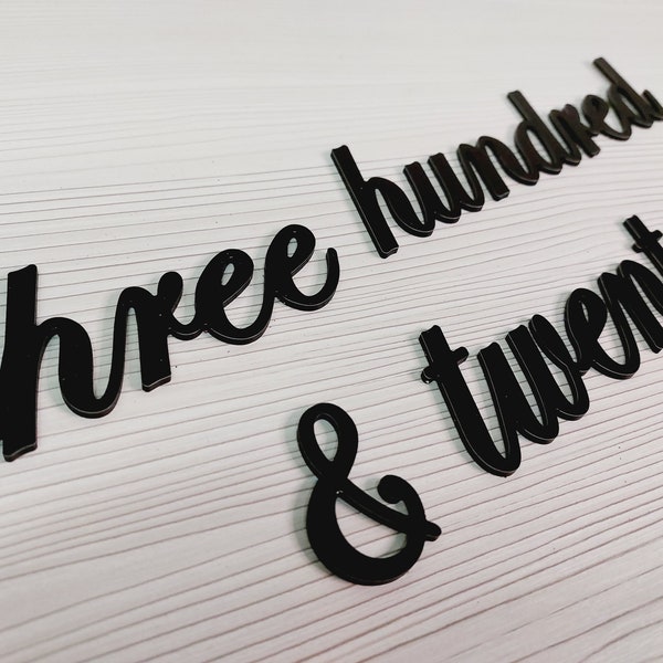 Colonial House Numbers - Etsy