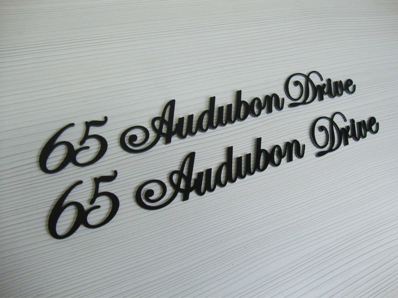 Mailbox Address Sings, Mailbox Script Address Sign, Script House ...