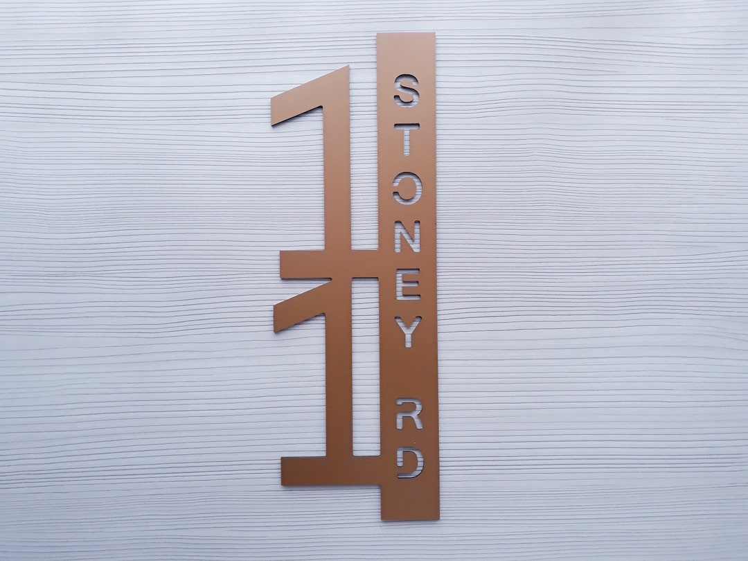House Numbers Vertical Outdoor Signs , House Number Vertical Gift ...