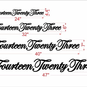 Script Address Sign Metalscript House Numberscustom House | Etsy