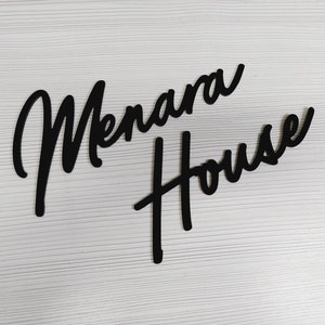 Script Address Sign ,script House Numbers, Custom House Numbers Sign ...