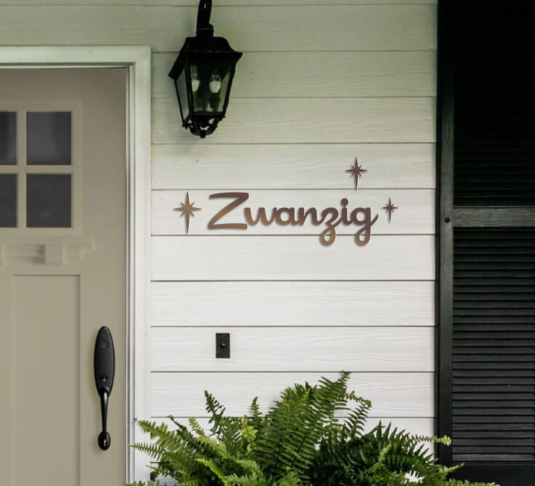 Retro House Numbers, Mid Century House Numbers, Mcm House Numbers ...