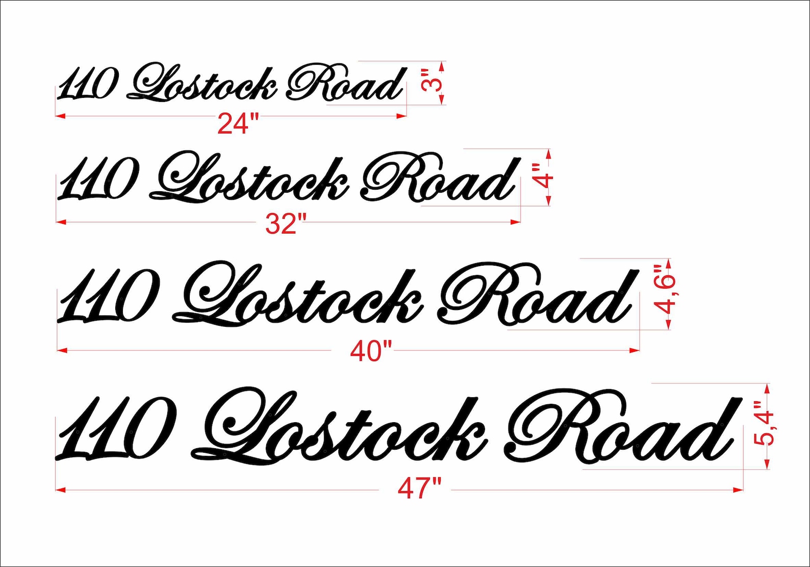 Script Address Sign script House Numbers Custom House - Etsy