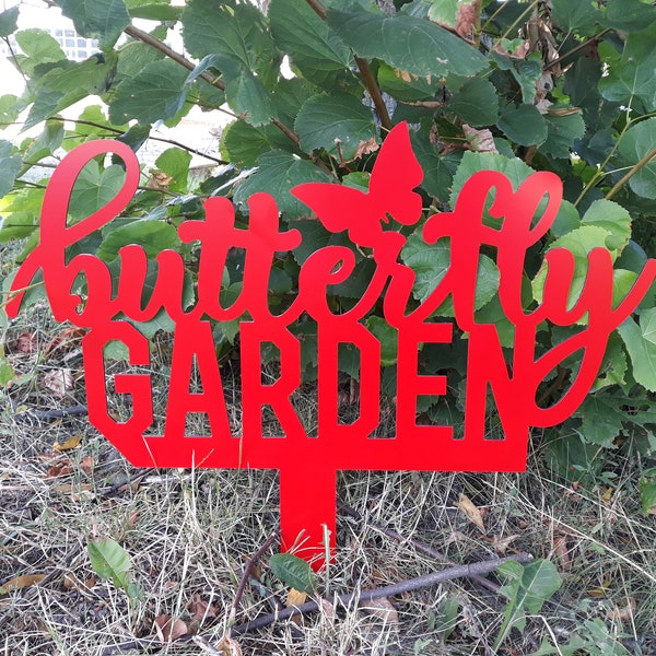 Butterfly Garden Sign - Etsy