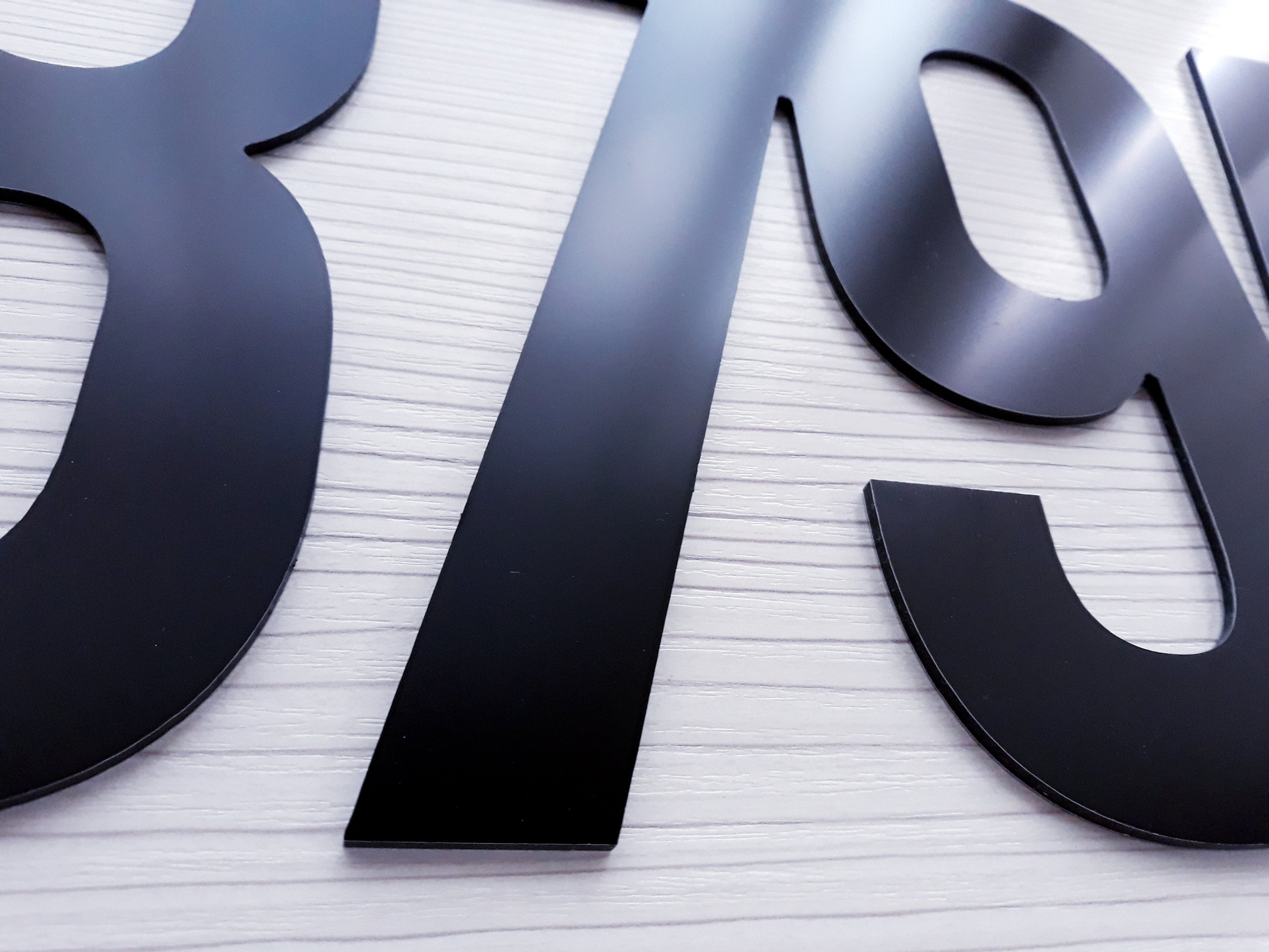 House Numbers METAL Sign Blackmetal Aluminum Address Custom - Etsy