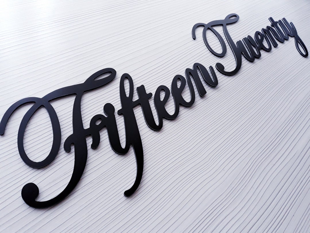 Script Address Sign Metal,script House Numbers,custom House Numbers ...