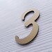 Metal House Numbers Script House Number Sign Metal Aluminum - Etsy