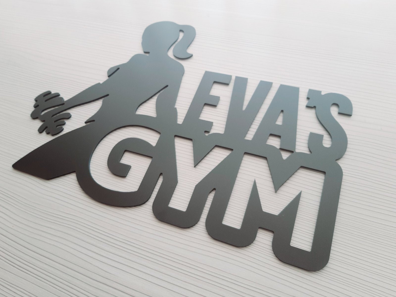 Custom Gym Sign Girl woman Personalized Home Gym SignCustom | Etsy