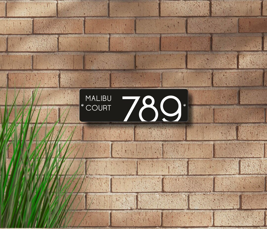 House Numbers Signs, Metal Aluminum Address, Custom Numbers or Letters ...