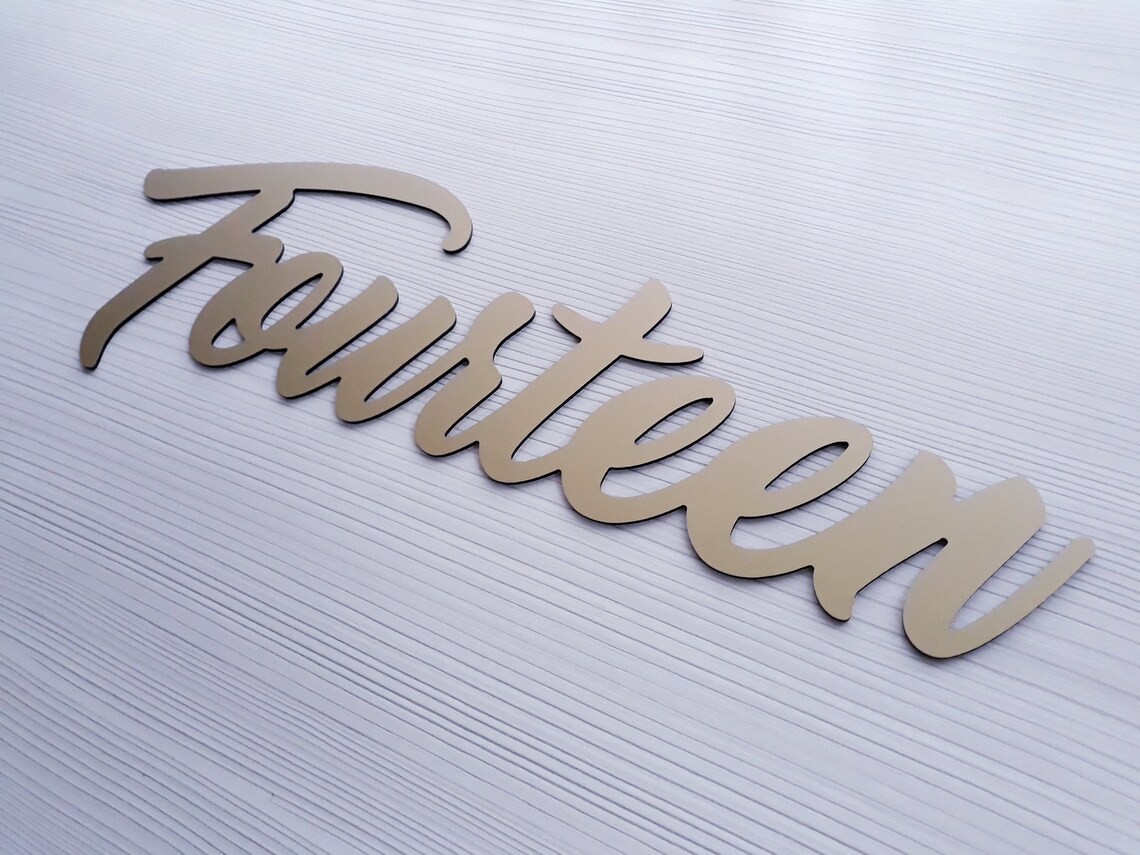 Script Address Sign Metal Custom House Numbers Sign Cursive - Etsy