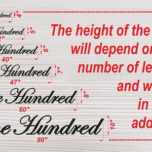 Script Address Sign Metal,script House Numbers,custom House Numbers ...