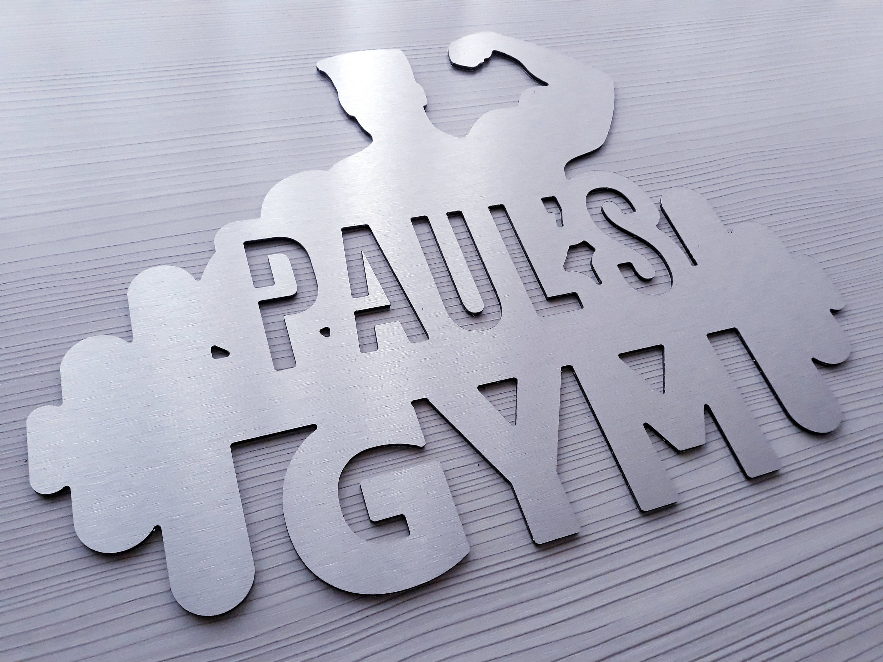 Custom Gym Signpersonalized Home Gym Signcustom Metal Gym - Etsy