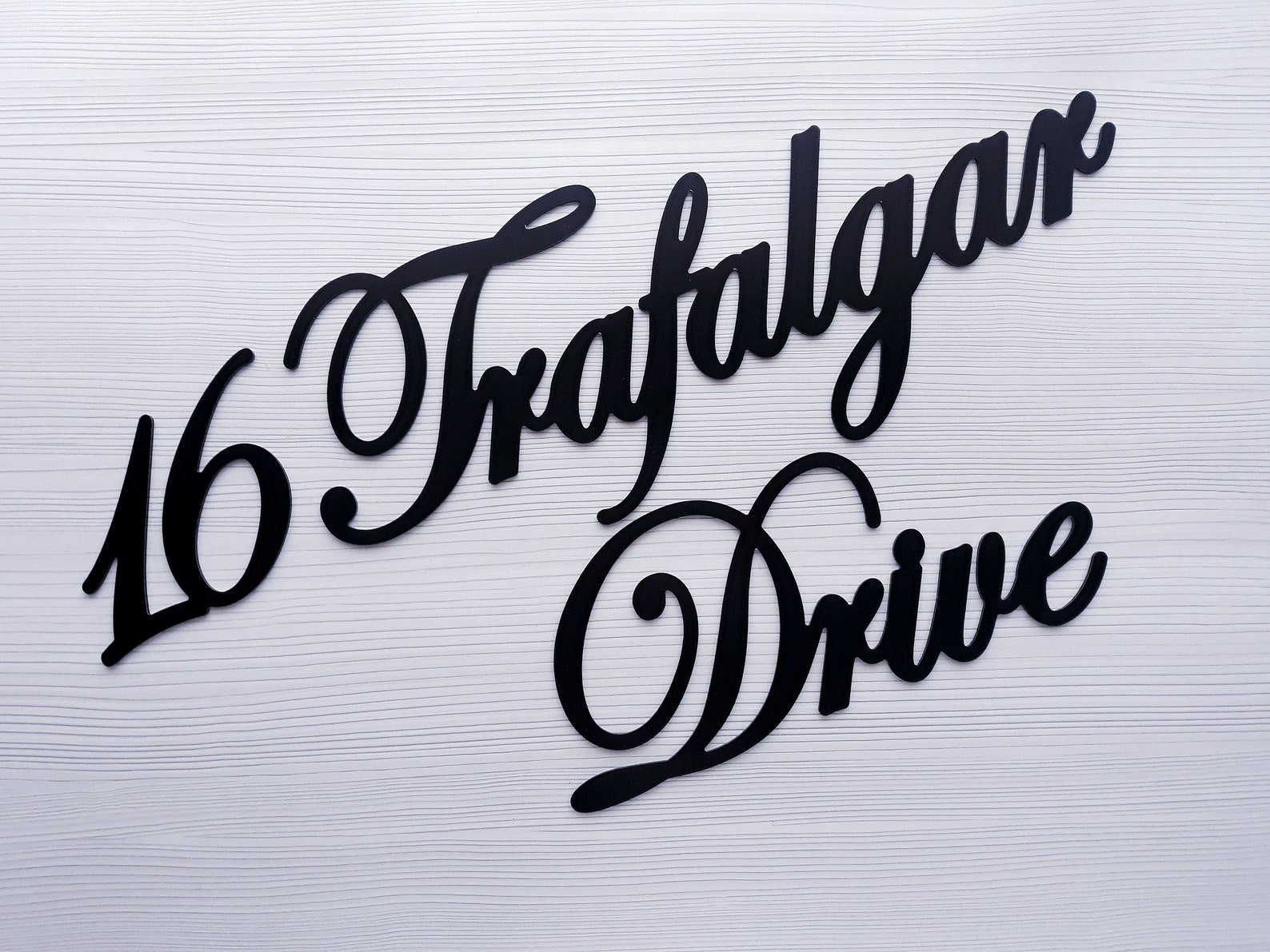 Script Address Sign Metal,script House Numbers,custom House Numbers ...