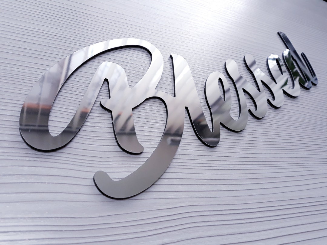 Blessed Sign Metal Silver or Gold Mirror,blessed Sings House Decor,wall ...