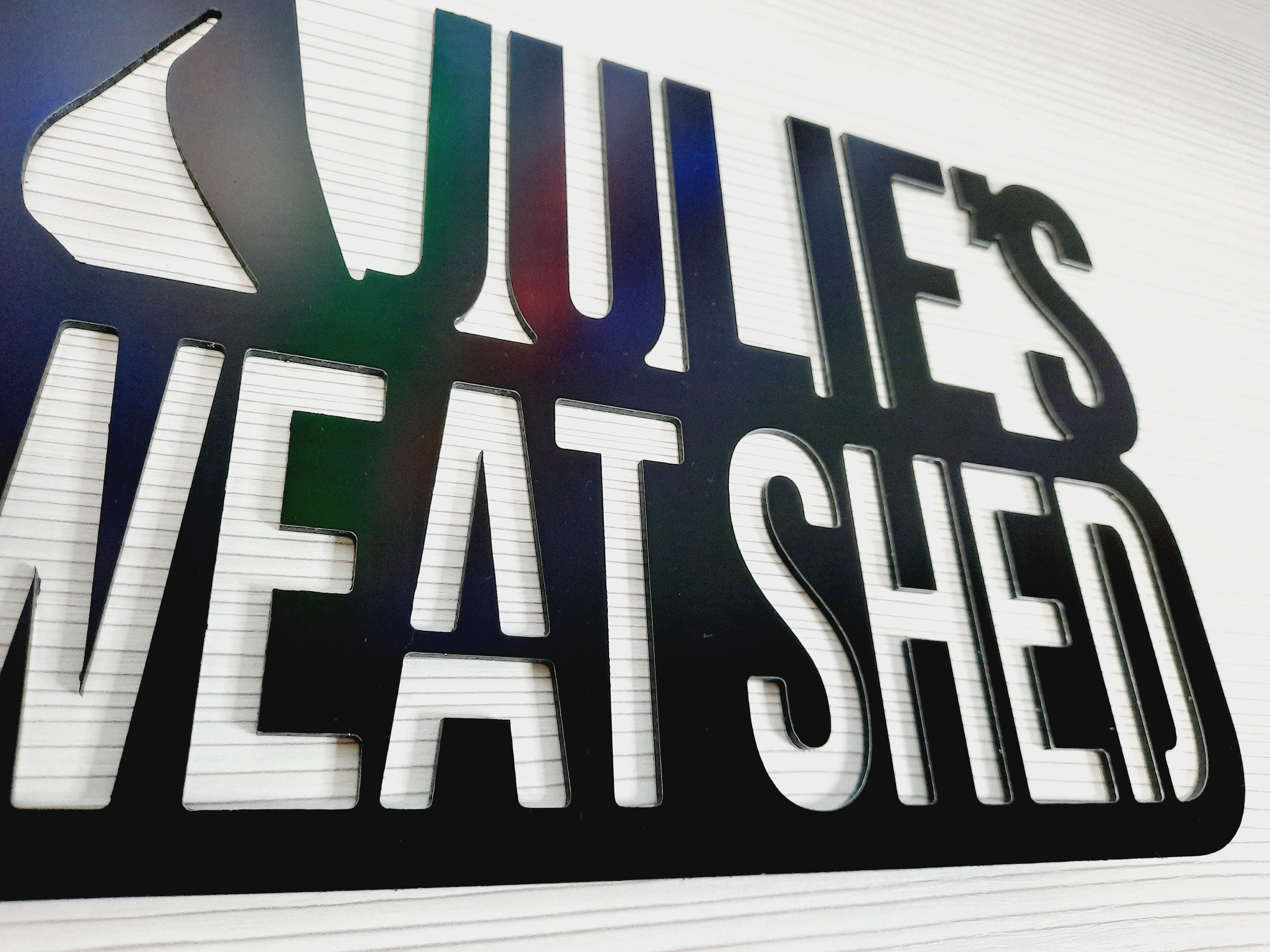 Sweat Shed Custom Sweat Shed Gym Sign Girl woman | Etsy