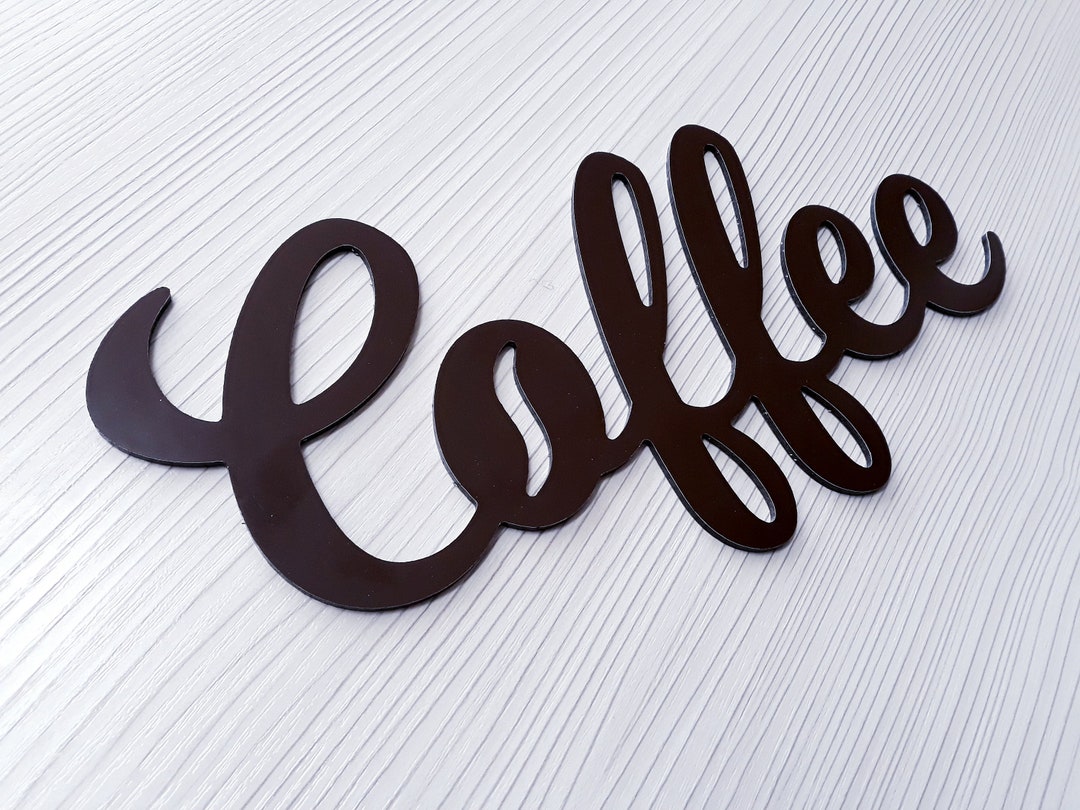 Letrero de café para metal de cocina, decoración de casa de cantos de ...