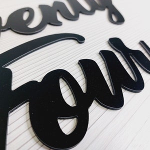 Script Address Sign Metal, Custom House Numbers Sign Cursive, Metal ...