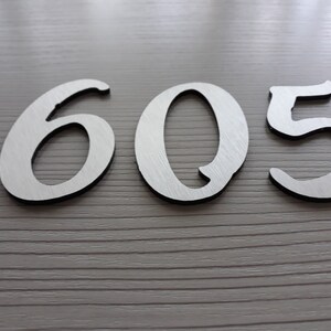 Metal House Numbers Script, House Number Sign, Metal Aluminum Address ...