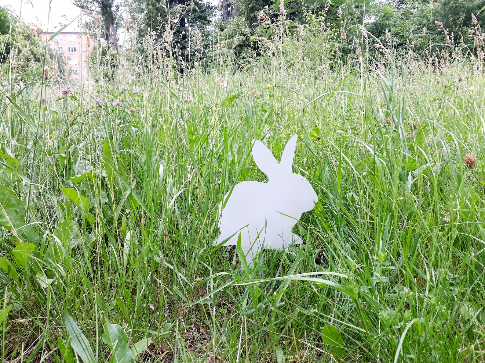 Rabbit metal Garden metal sign little Rabbit Rabbit garden | Etsy