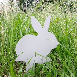 Rabbit Metal, Garden Metal Sign Little Rabbit, Rabbit Garden Decor ...