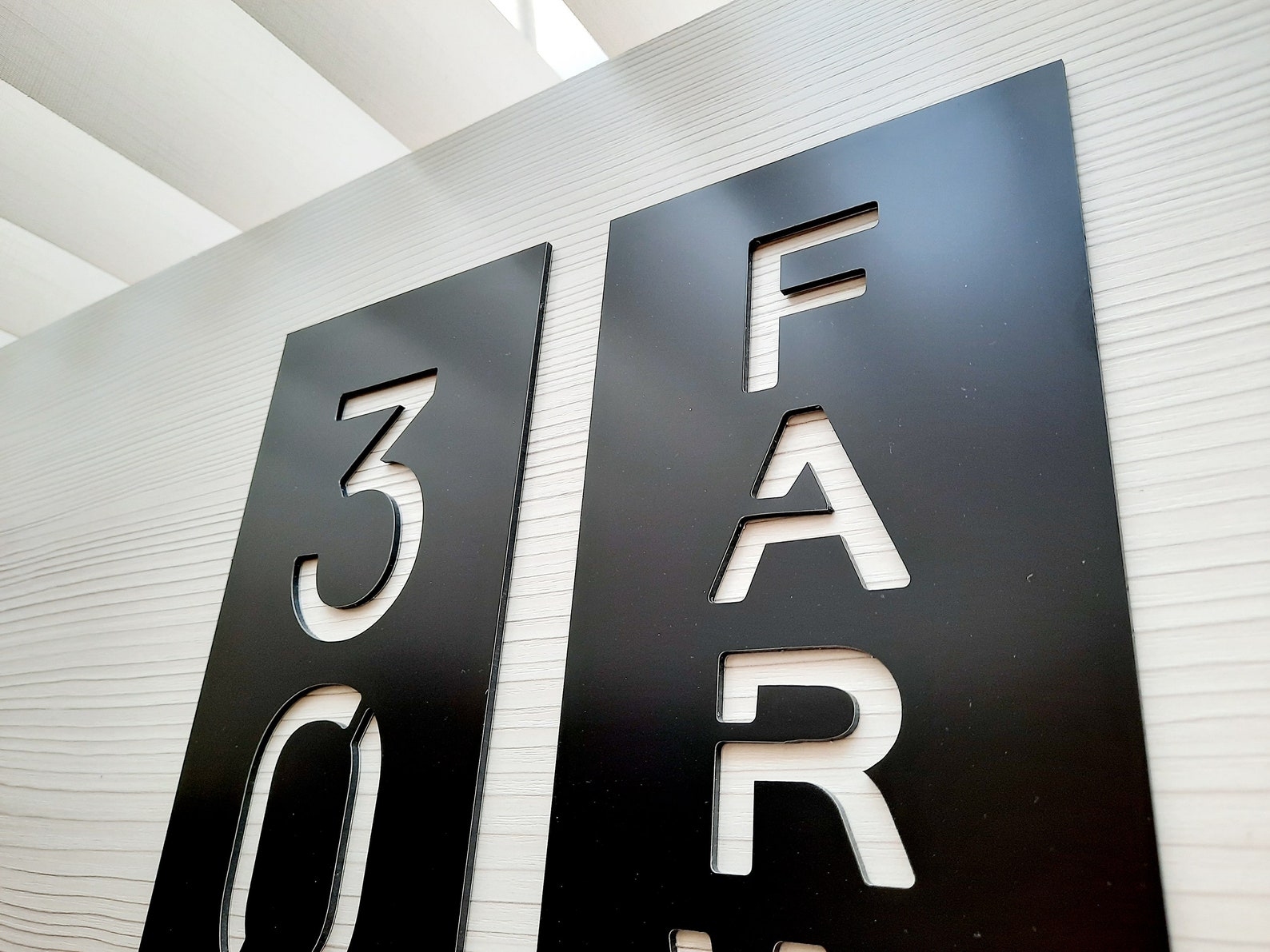 Two Vertical Black Signs Address Signs House Numbers - Etsy