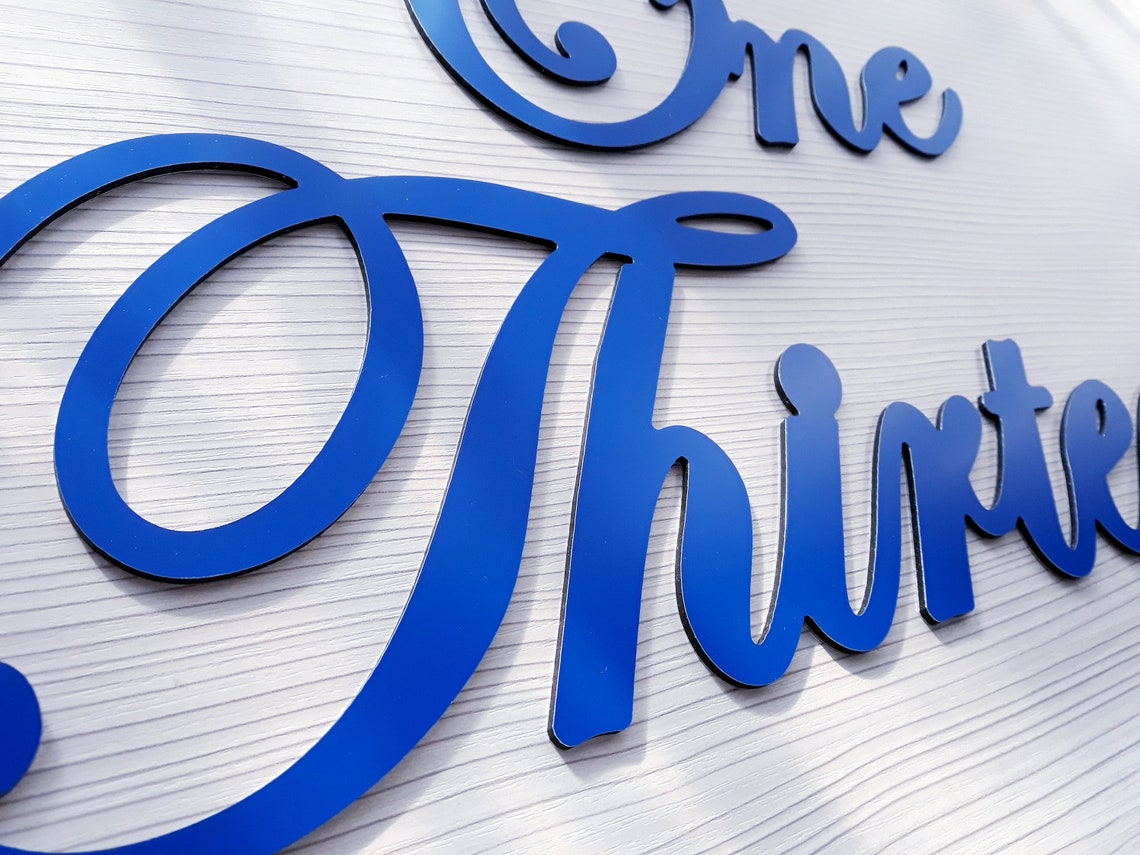 Script Address Sign Metalscript House Numberscustom House | Etsy