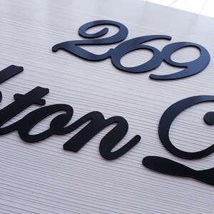 Script Address Sign Metal,script House Numbers,custom House Numbers ...