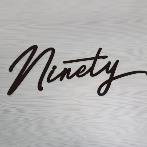 Script Address Sign Metal Custom House Numbers Sign Cursive - Etsy