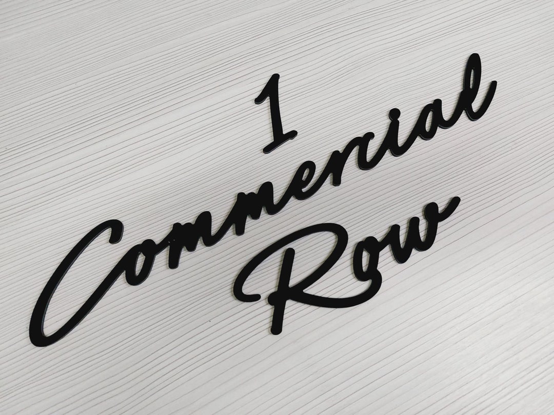 Script Address Sign ,script House Numbers, Custom House Numbers Sign ...