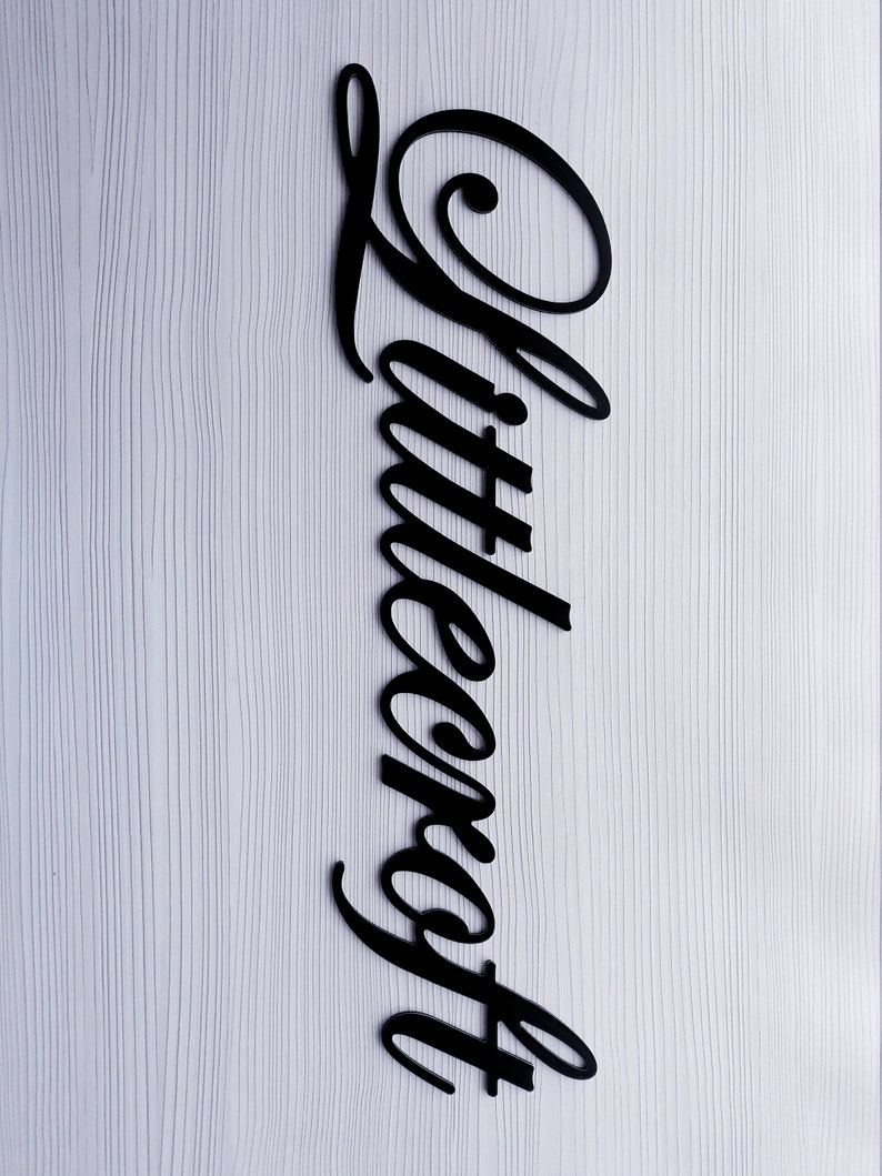 Script Address Sign Metalscript House Numberscustom House - Etsy