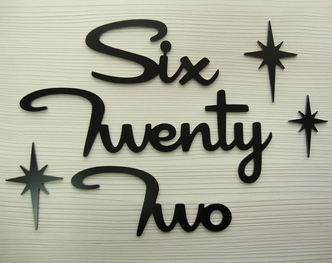 Mid Century Cursive House Numbers: Regular Size - Etsy Australia