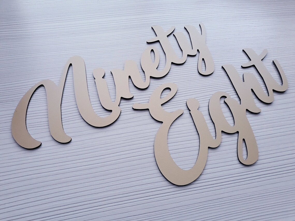 Script Address Sign Metal Custom House Numbers Sign Cursive - Etsy