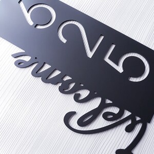 Outdoor Signs House Numbers Vertical, House Number Vertical Gift, House ...