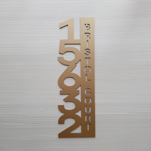 Outdoor Signs House Numbers Vertical House Number Vertical - Etsy