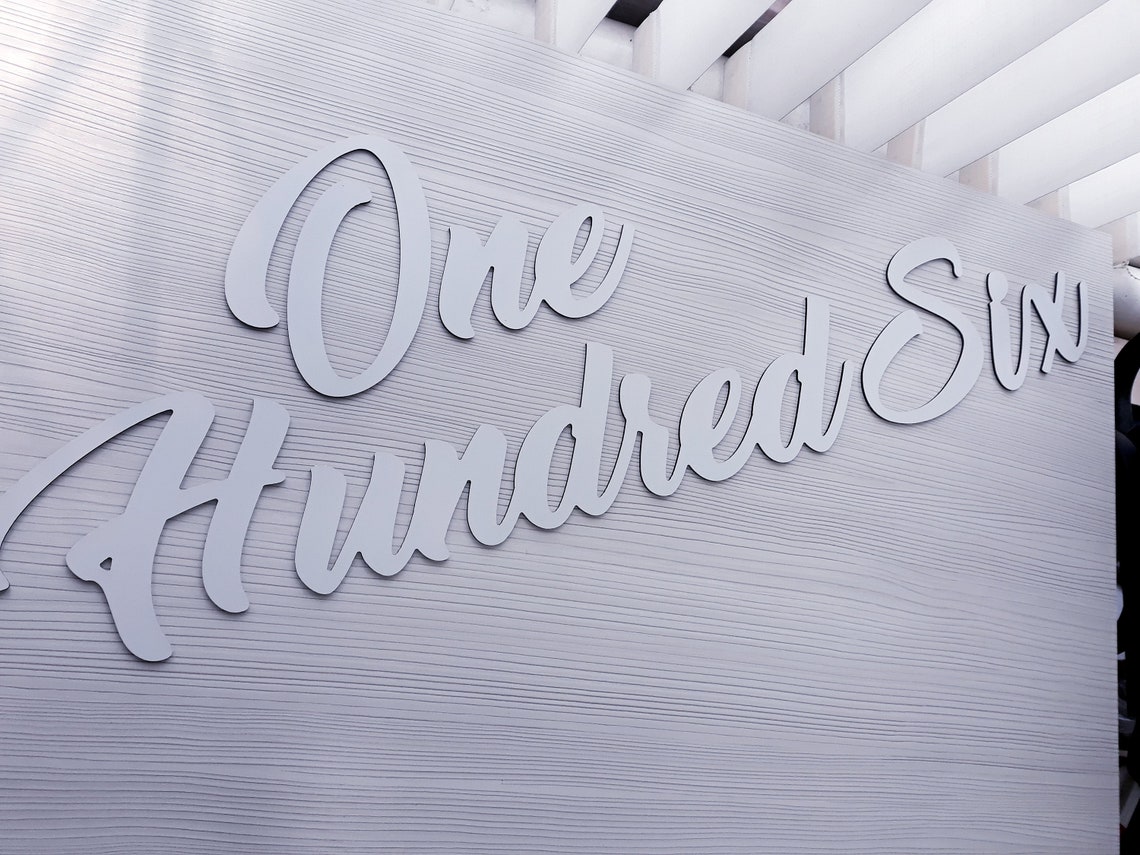 Script Address Sign Metal Custom House Numbers Sign Cursive - Etsy