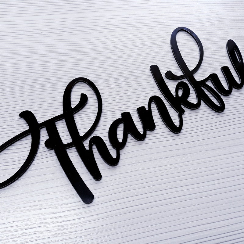 Metal Thankful Sign - Etsy