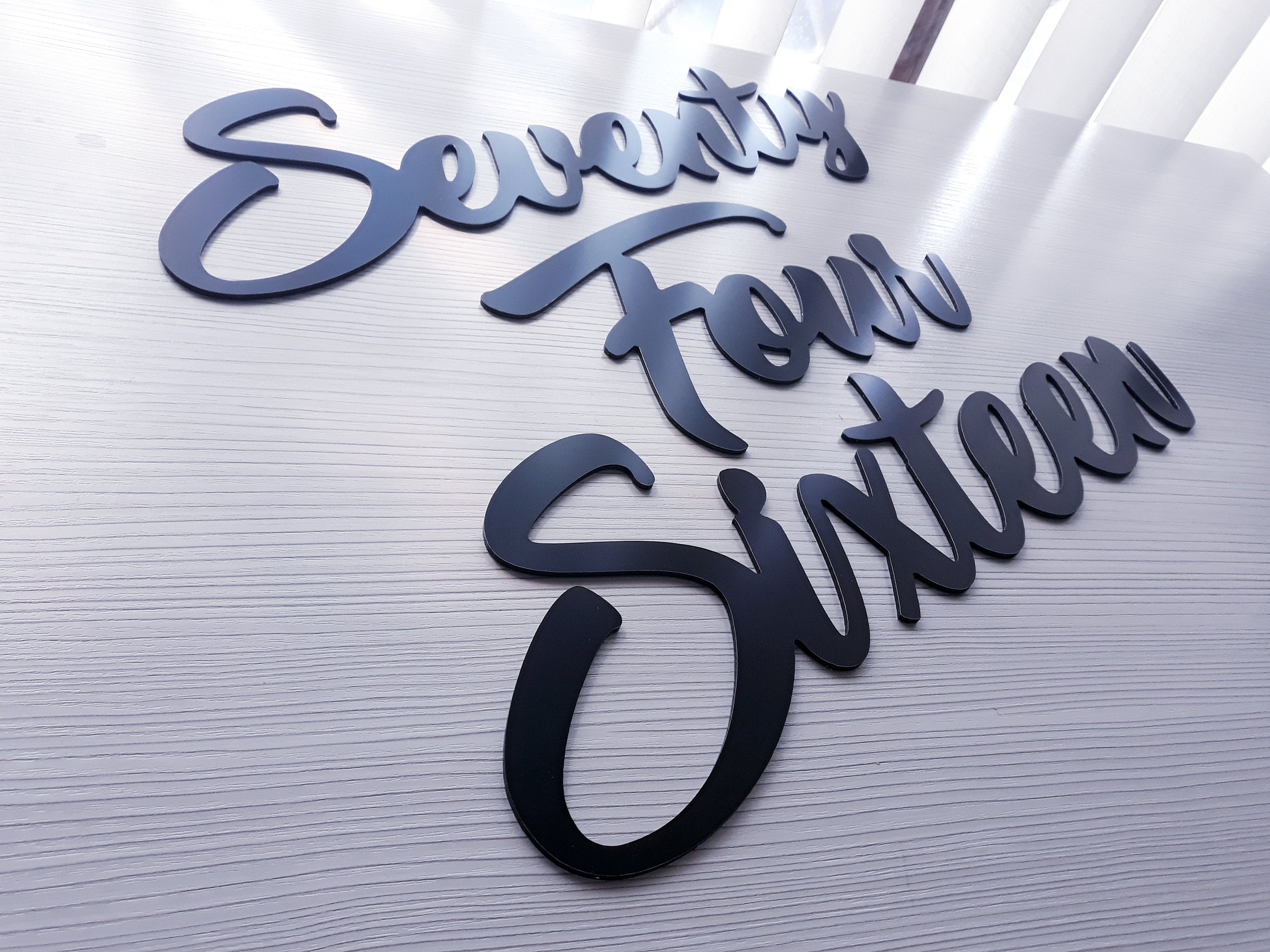 Script Address Sign Metalscript House Numberscustom House | Etsy