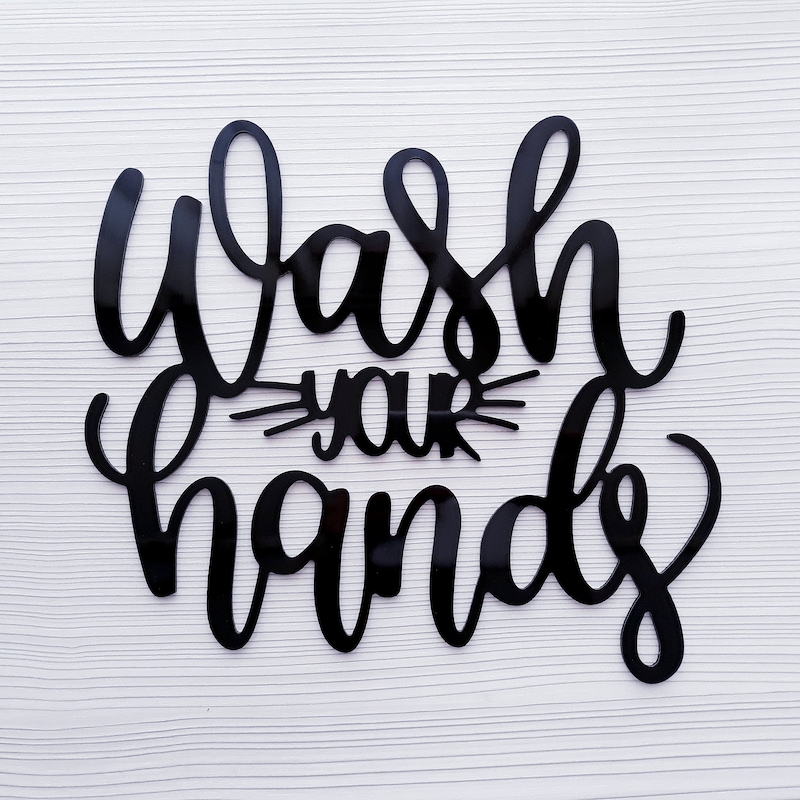 Wash Your Hands Sign - Etsy