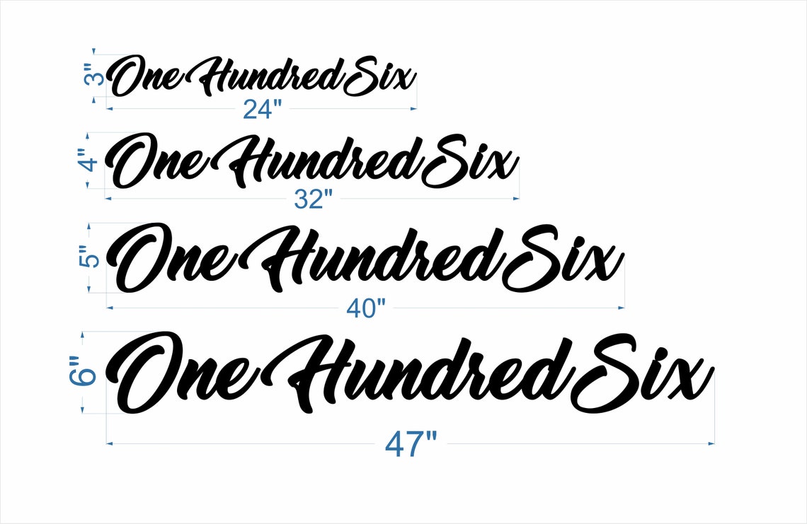 Script Address Sign Metal Custom House Numbers Sign Cursive | Etsy