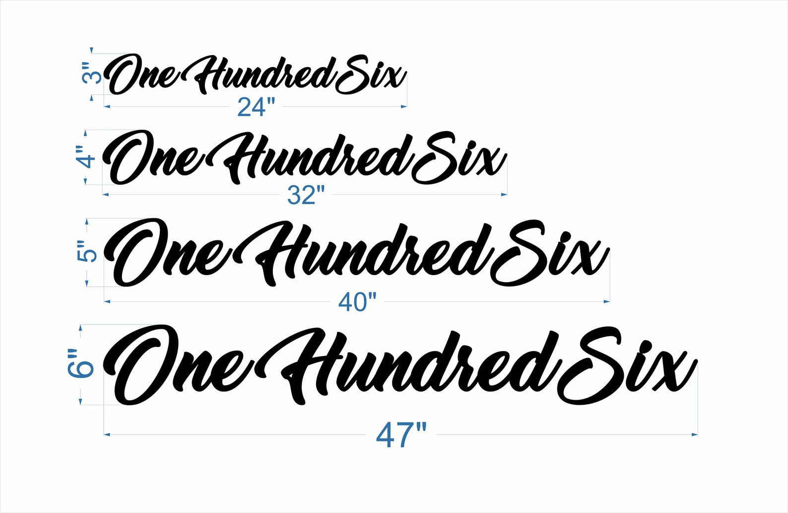 Script Address Sign Metal Custom House Numbers Sign Cursive | Etsy