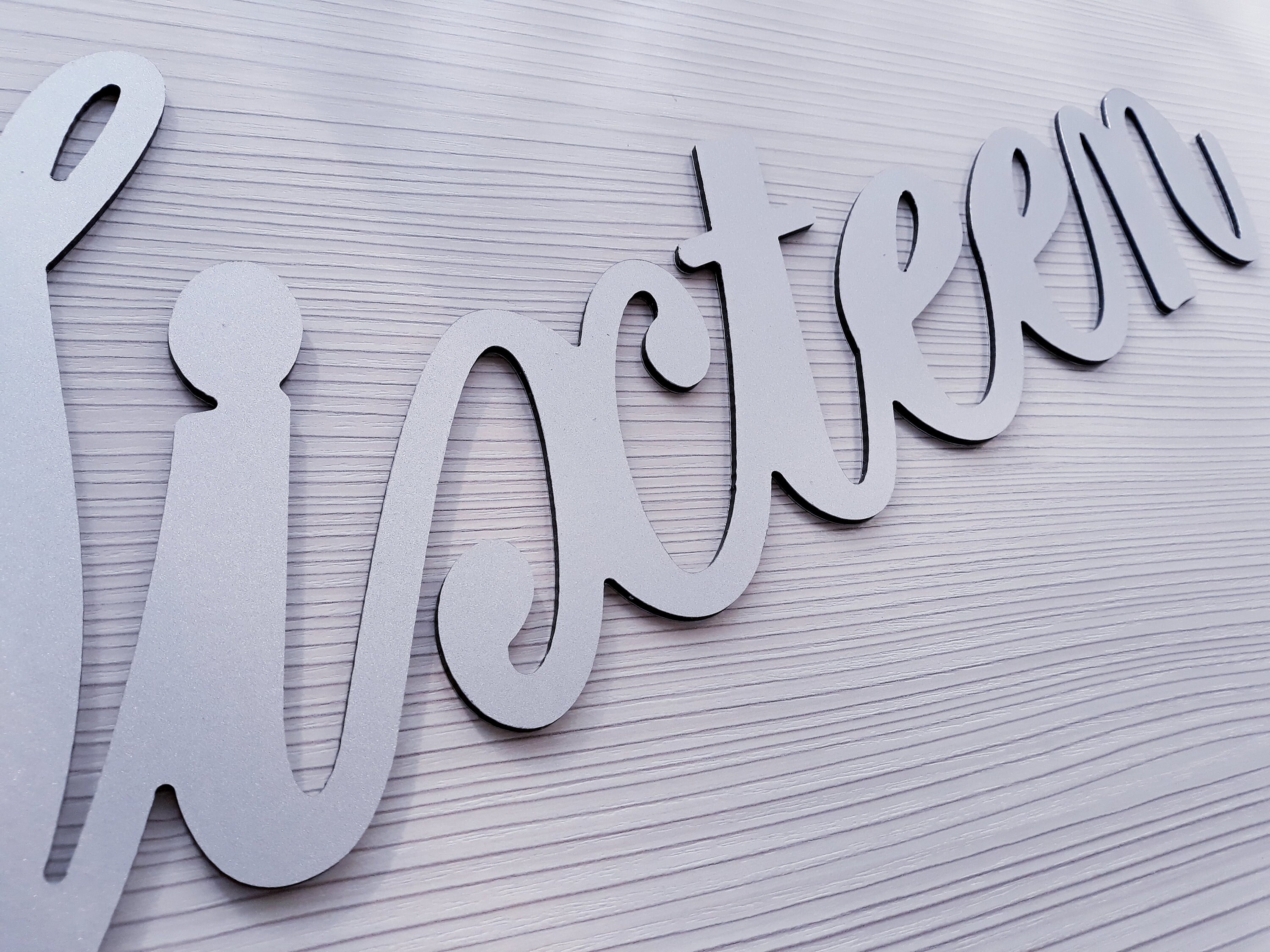 Script Address Sign Metal Custom House Numbers Sign Cursive | Etsy