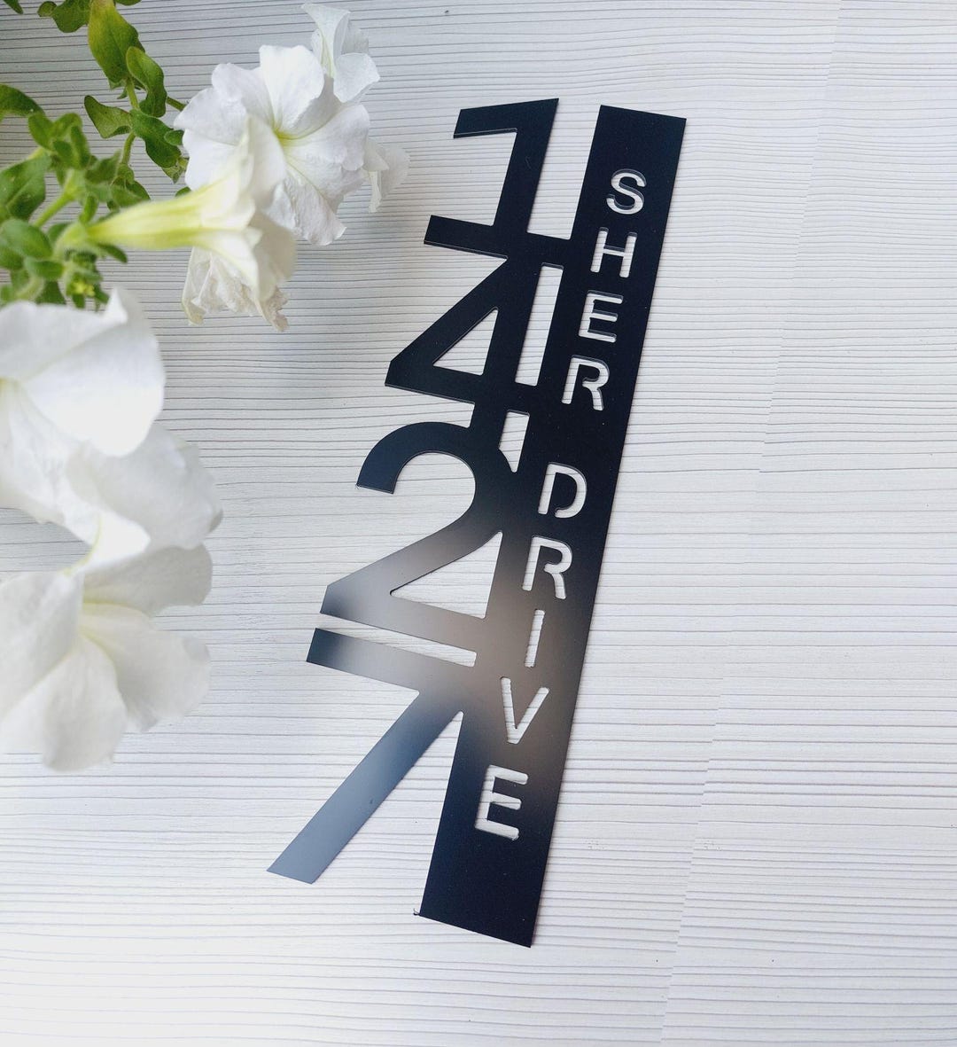 Outdoor Signs House Numbers Vertical, House Number Vertical Gift Sign ...