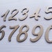 Metal House Numbers Script House Number Sign Metal Aluminum - Etsy