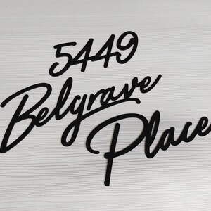 Script Address Sign ,script House Numbers, Custom House Numbers Sign ...