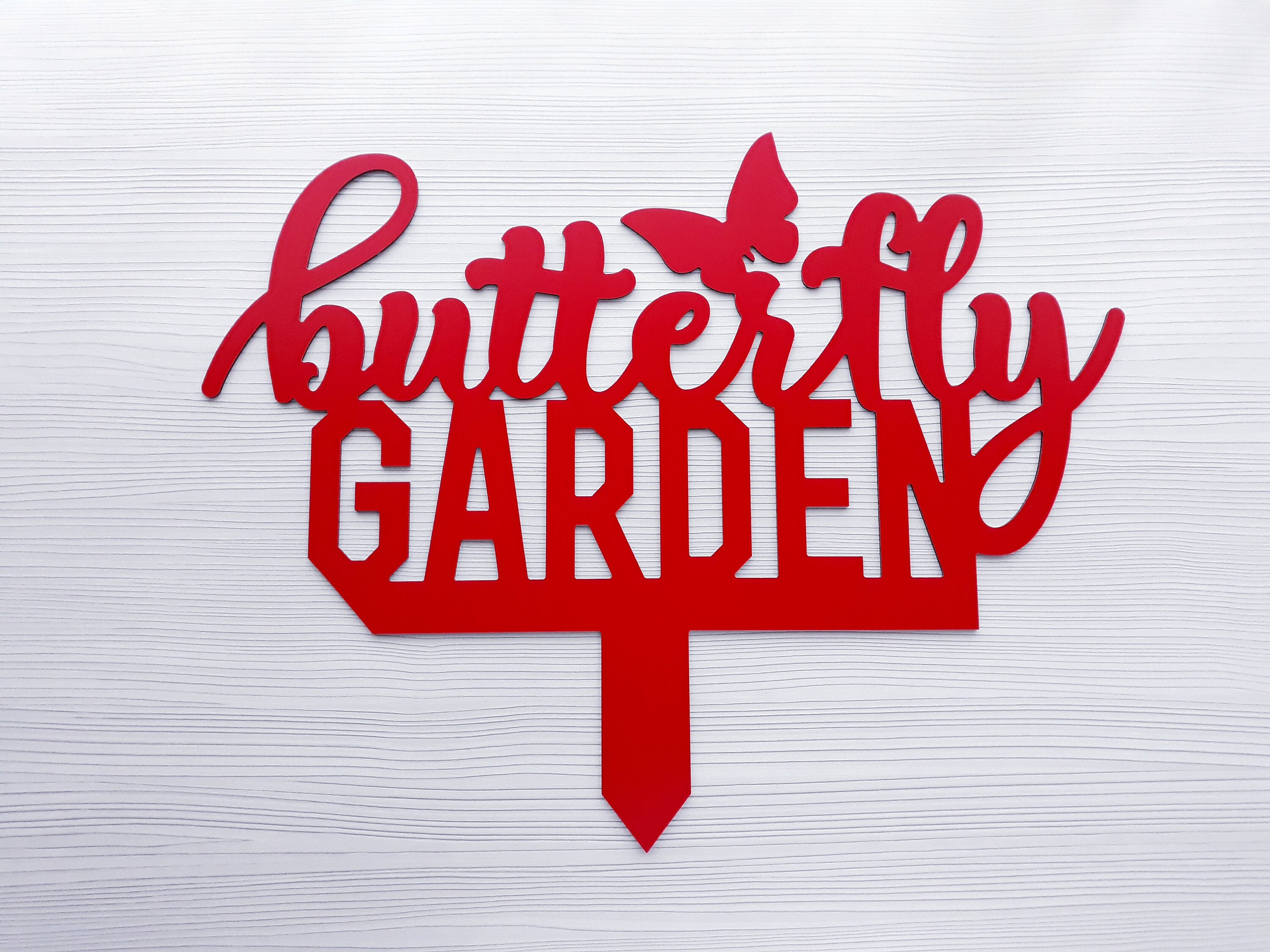 Butterfly Garden Metal Sign Metal Butterfly Garden Signs | Etsy