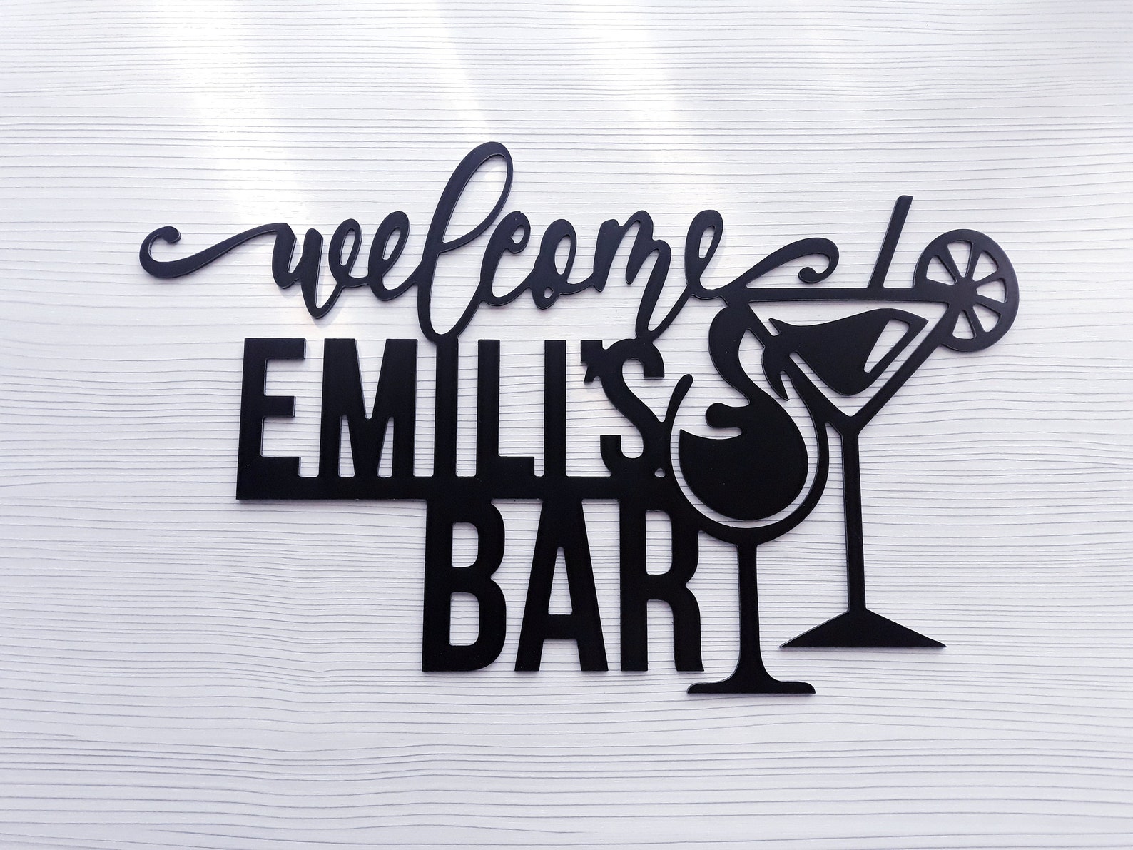 Custom Name Bar Sign Metal,name Bar Sings House Decor,wall Hangings ...