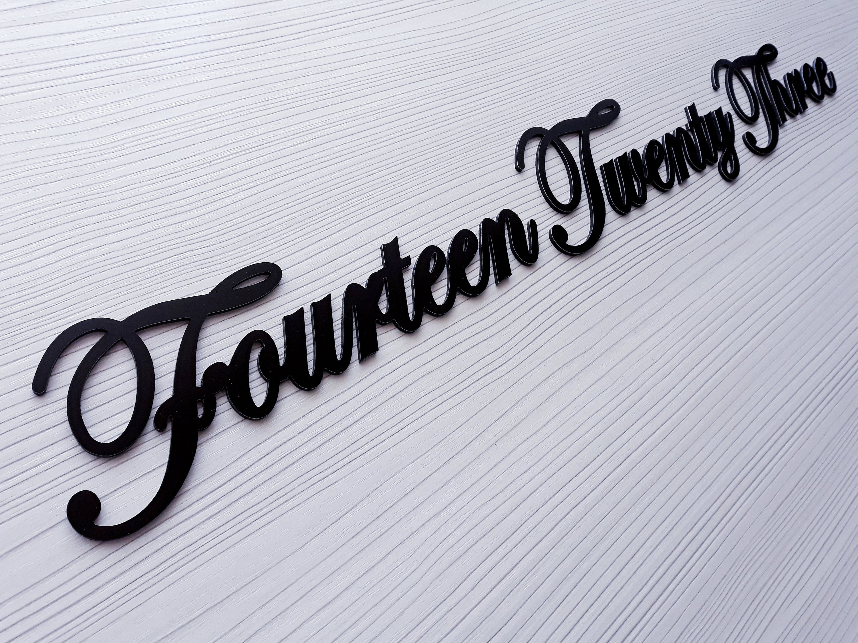 Script Address Sign Metalscript House Numberscustom House - Etsy UK