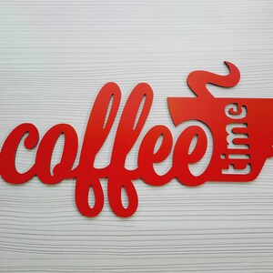 Coffee Time Sign for Kitchen Metal,coffee Sings House Decor,wall ...